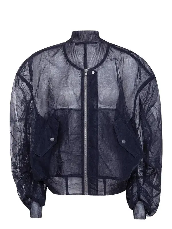 Rick Owens Bomber Secchia Flight Jacket - Black