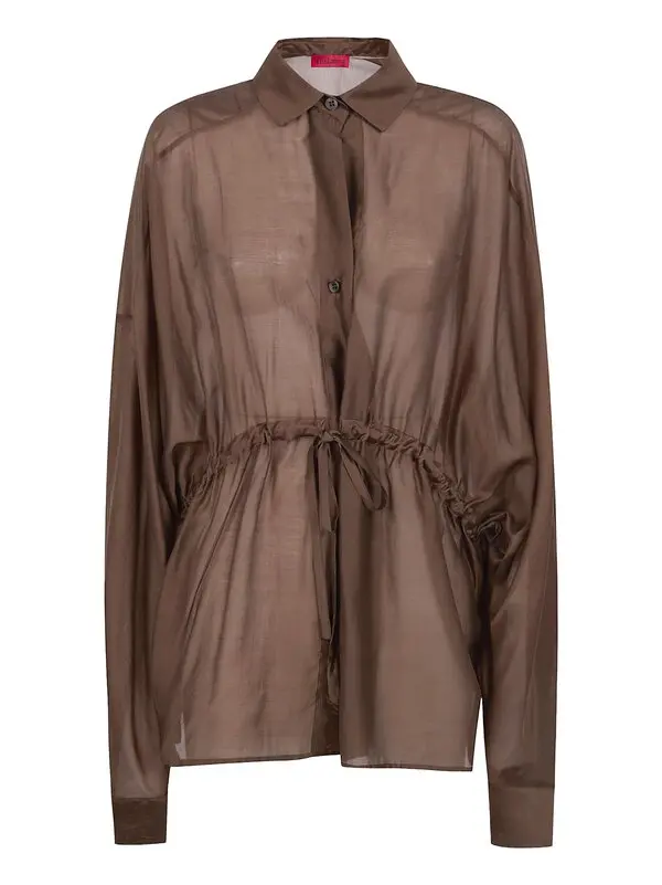 THELATEST Dalida Light Mussola Shirt - Brown