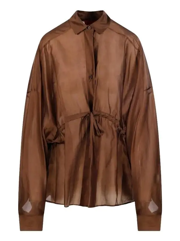 THELATEST Dalida Light Mussola Shirt - Brown