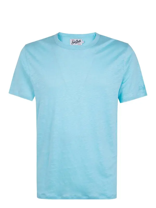 MC2 SAINT BARTH Linen Roundneck Sweater - Green