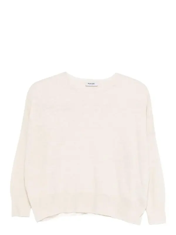 BASE Round Neck Sweater - Beige