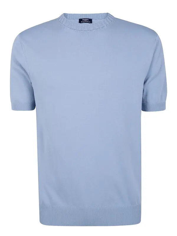 BARBA NAPOLI Round Neck Sweater - Blue