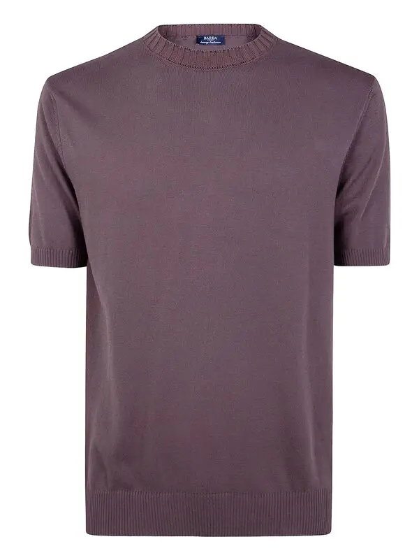 BARBA NAPOLI Round Neck Sweater - Brown