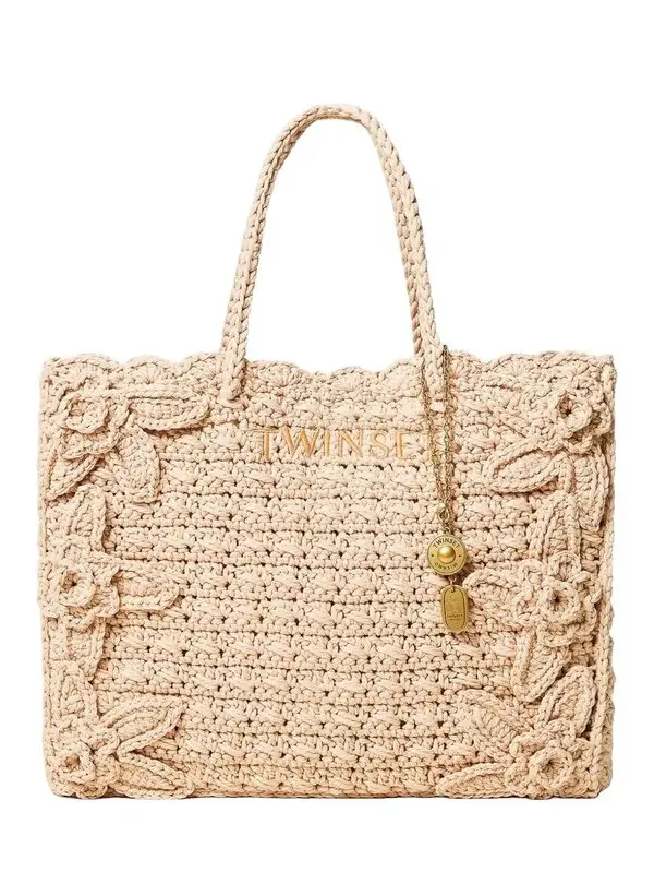 TWINSET Tote Bag - Beige