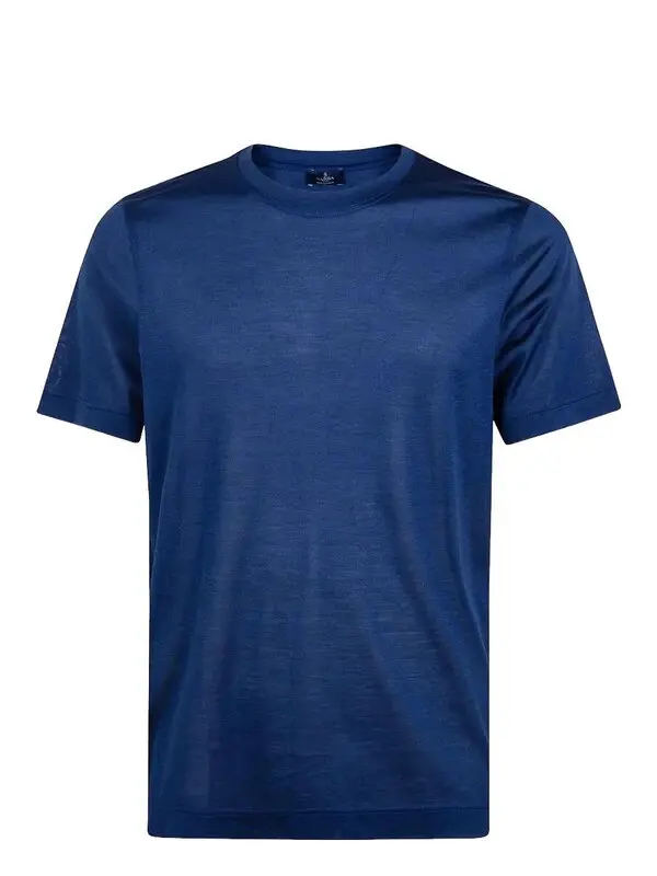 BARBA NAPOLI Silk T-shirt - Blue