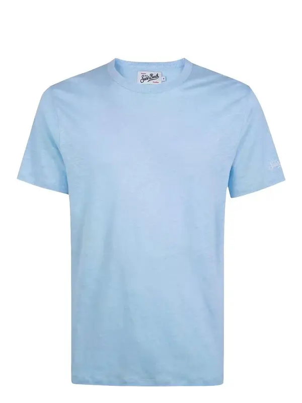 MC2 SAINT BARTH Ecstasea Logo-embroidered T-shirt - Blue