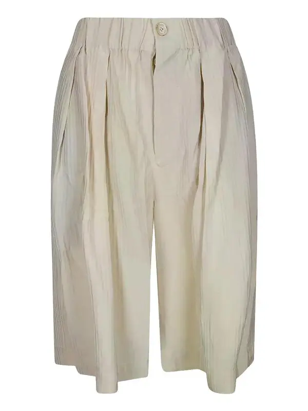 UMA WANG Chevron-patterned Trousers - Neutrals