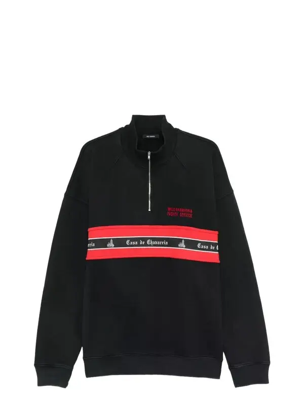 WILLY CHAVARRIA Mock-neck Sweatshirt - Black