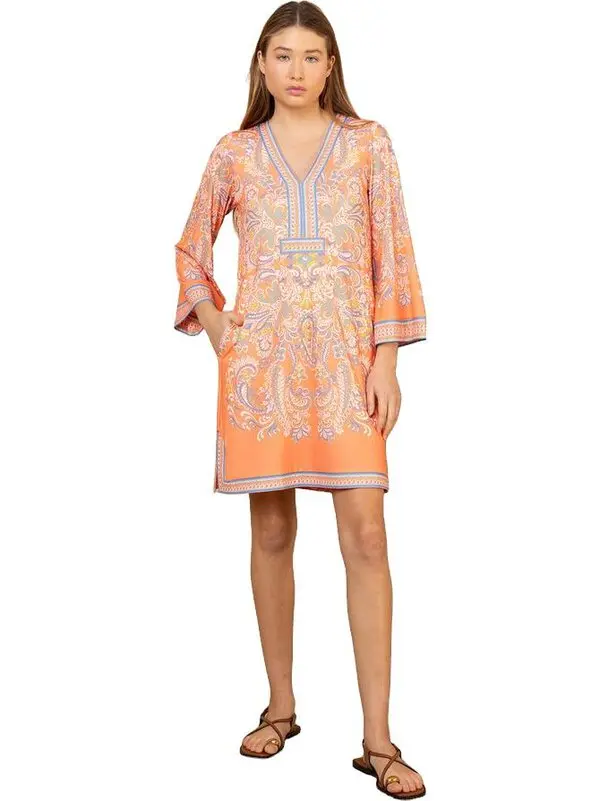 Hale Bob Tilly Jersey Dress - Orange