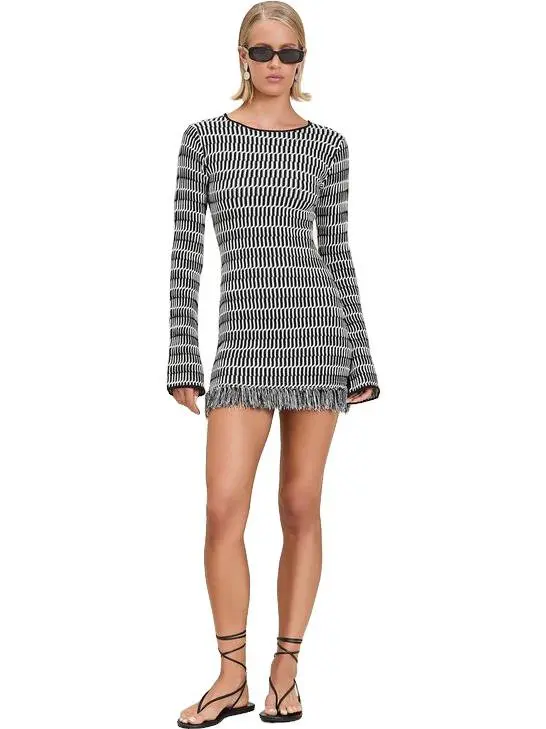 Devon Windsor Costa Mini Knit Dress - Gray