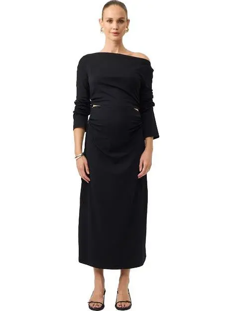 PORTIER Aura Midi Dress - Black