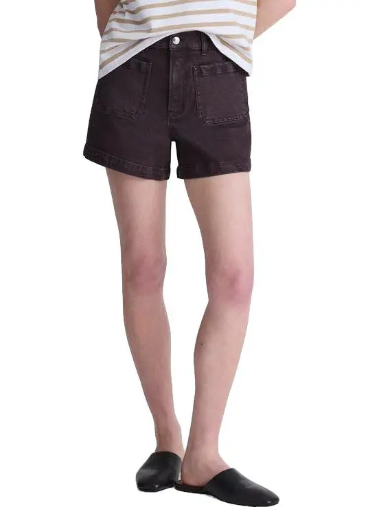 Madewell The Emmy Fitted Shorts - Chocolate Plum