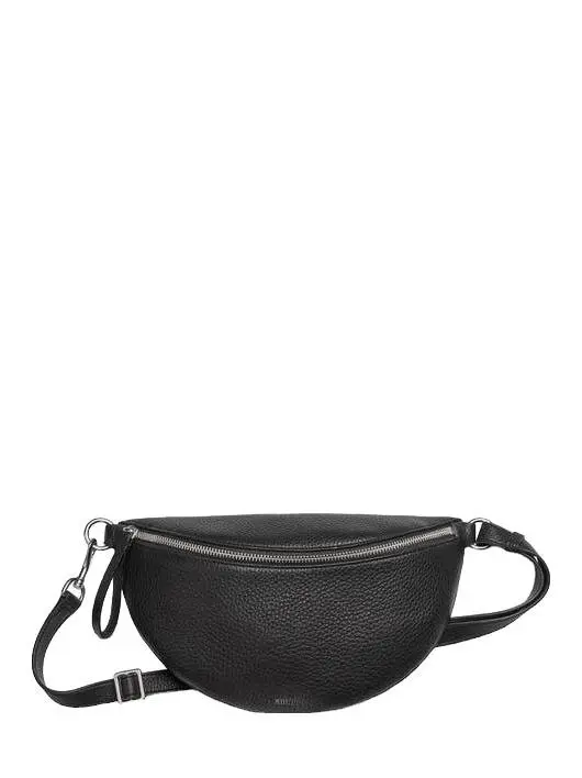 Shinola Leather Sling Bag - Black