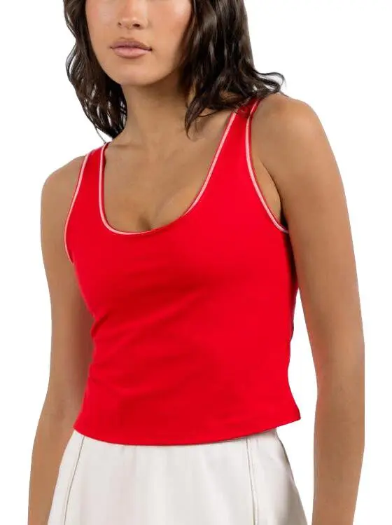 FORE-TÉ CLUB ATTIRE Madelyn Sport Tank - Cherry