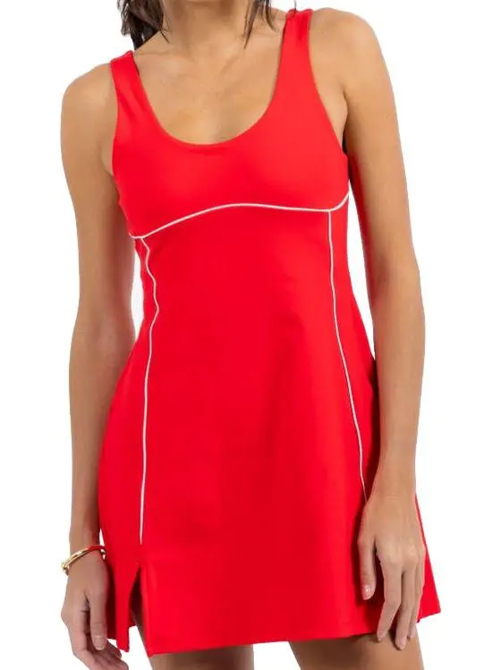 FORE-TÉ CLUB ATTIRE Amelia Athletic Dress - Cherry