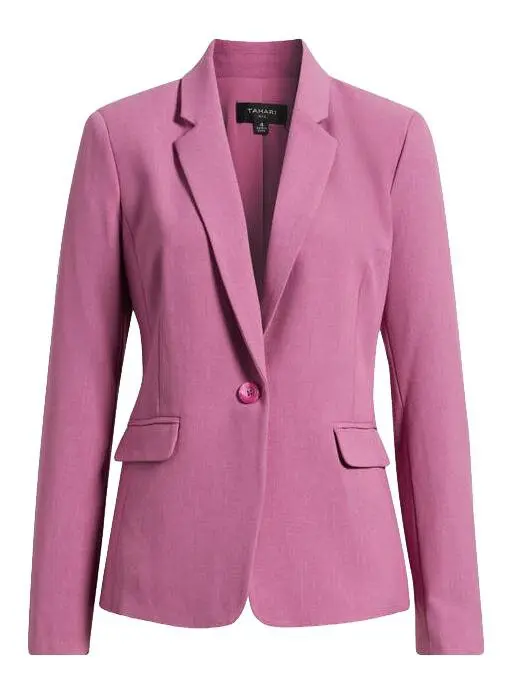 TAHARI ASL One-button Blazer - Rosette