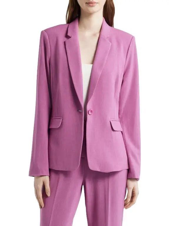 TAHARI ASL One-button Blazer - Rosette