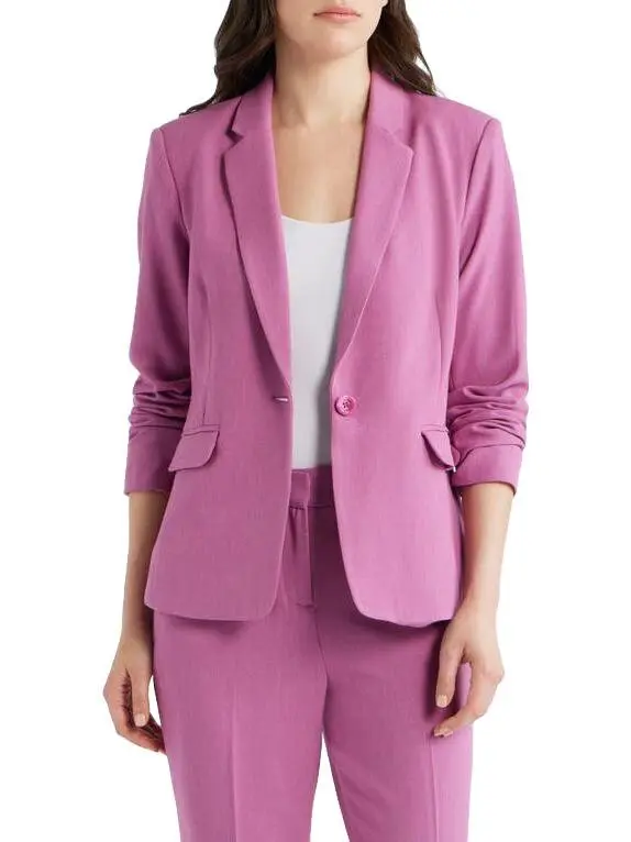 TAHARI ASL One-button Blazer - Rosette