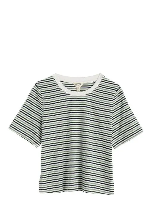SEASALT CORNWALL Copseland Stripe Organic Cotton T-shirt - Pellitras Treetop