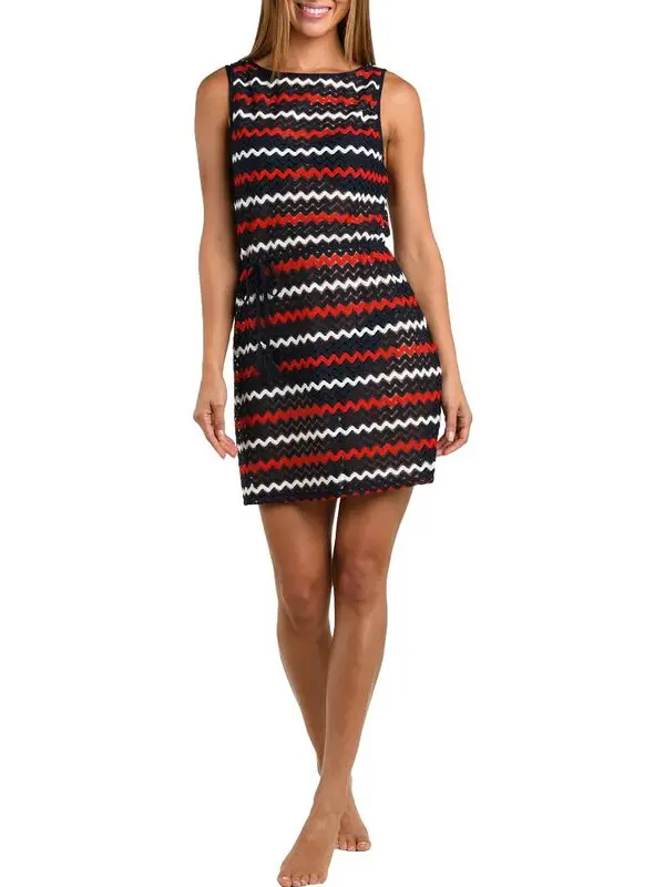 SUNSHINE 79 American Sweetheart Sleeveless Dress - Blue Multi