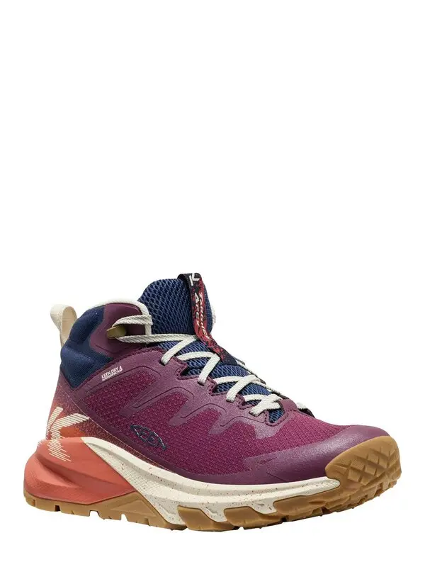 Keen Targhee Apex Mid Waterproof Hiking Boot - Fig/burnt Brick