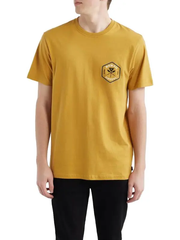 Rip Curl Hawaii Badge Graphic T-shirt - Mustard