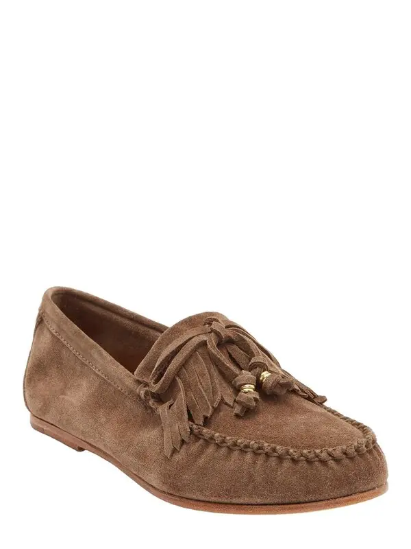 Freda Salvador Celeste Driving Loafer - Sesame Suede