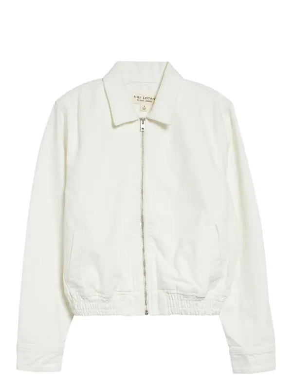 NILI LOTAN Najac Denim Jacket - Cream