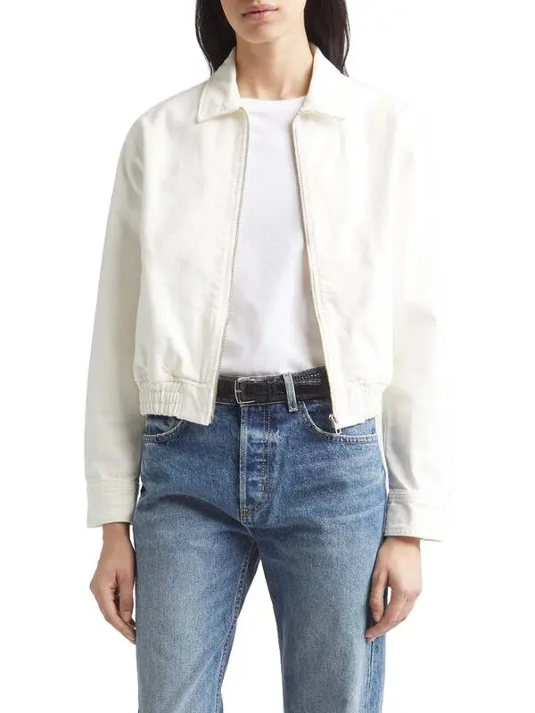 NILI LOTAN Najac Denim Jacket - Cream