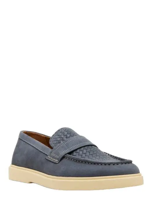 MADDEN MEN'S Pecos Woven Loafer - Blue Nubuck