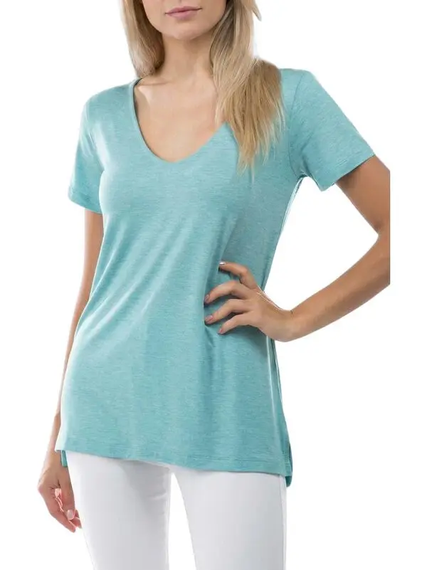 APNY Relaxed Fit V-neck T-shirt - Blue Radiance