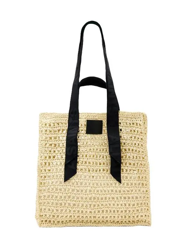 ALLSAINTS Lullah Straw Tote Bag - Unbleached White