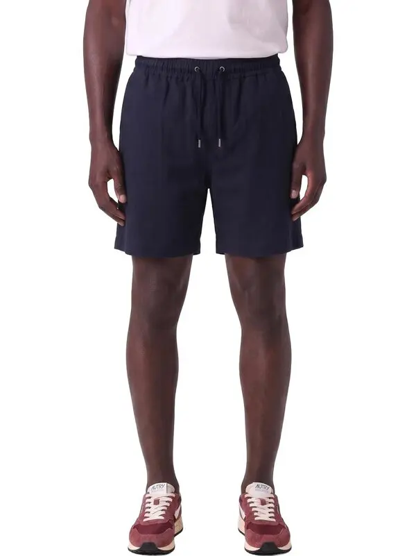 Giorgio Armani Tailored Linen Shorts - Blue