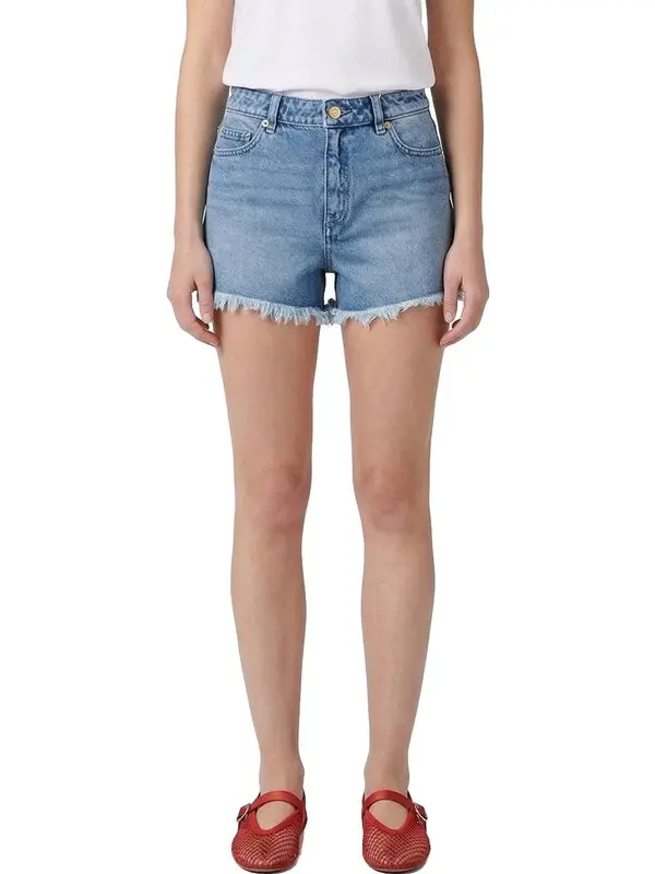 Michael Kors High Waisted Denim Shorts - Black