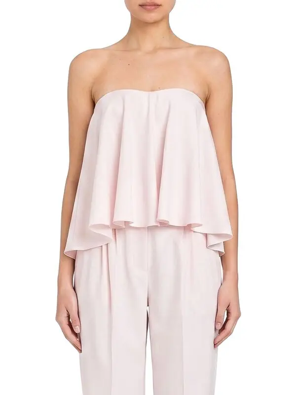 TWINSET Wool Blend Off-the-shoulder Top - Sand
