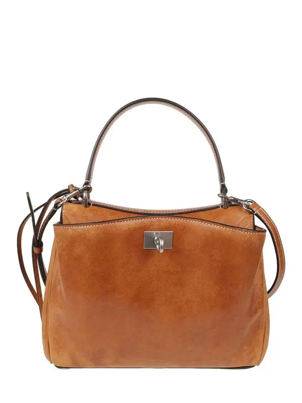 Balenciaga Rodeo Leather Handbag - Tan Cowboy