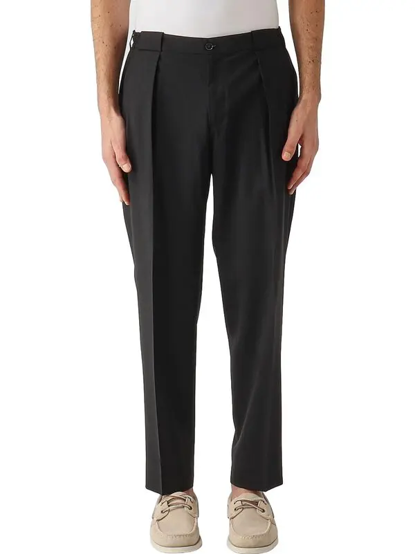 BRIGLIA 1949 Pleated Trousers - Black