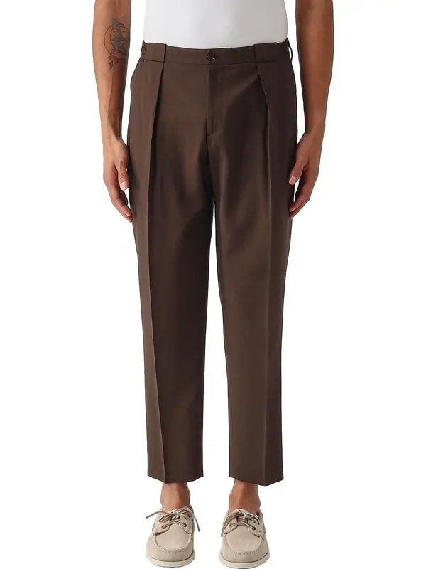 BRIGLIA 1949 Virgin Wool Portobello Trousers - Dark
