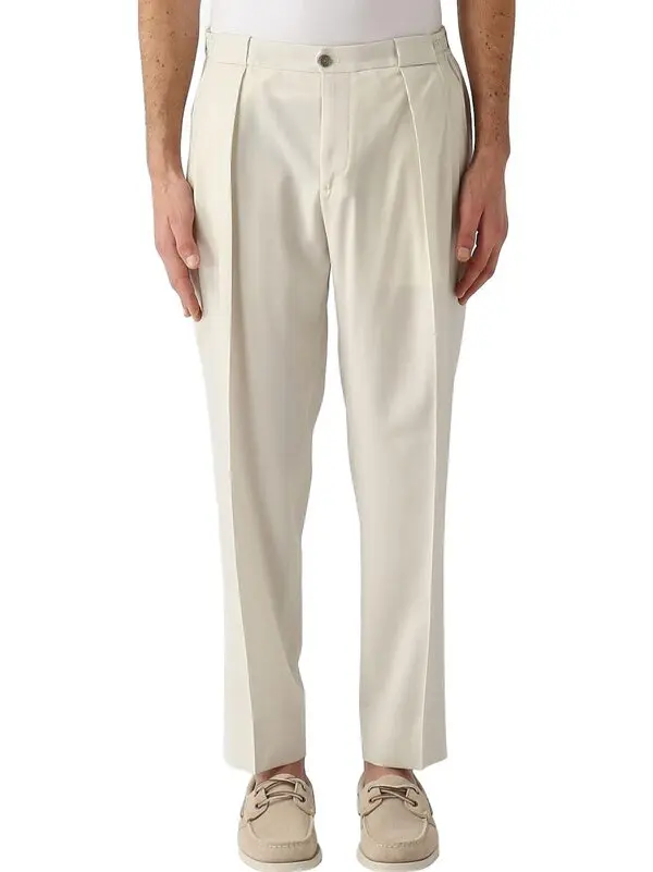 BRIGLIA 1949 Pleated Trousers - Milk