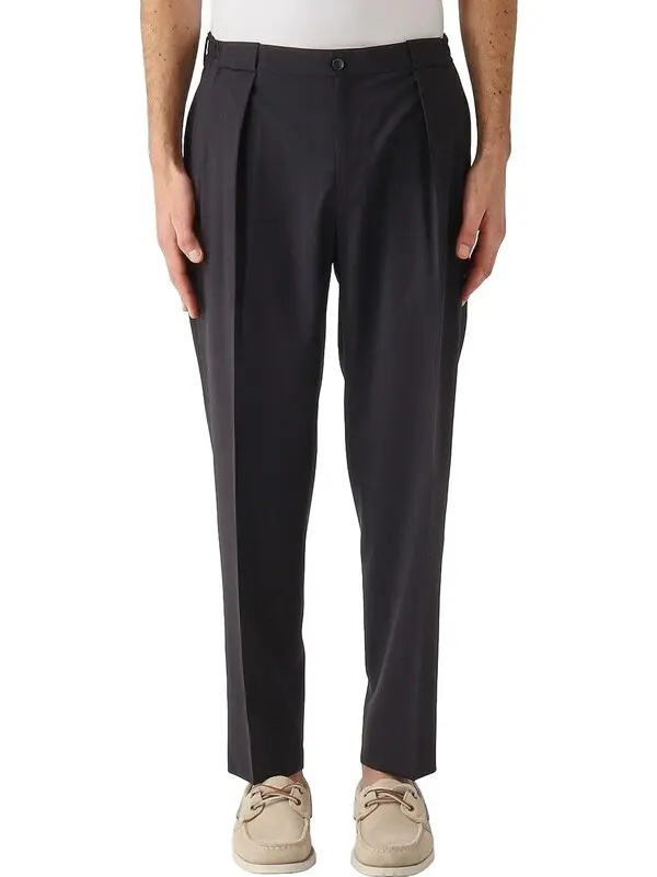 BRIGLIA 1949 Virgin Wool Portobello Trousers - Navy