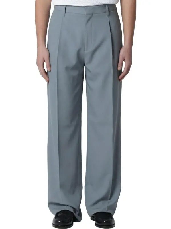 LARDINI Wide Leg Trousers - Grey