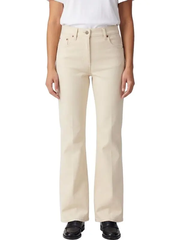 Valentino Garavani Straight Leg Jeans - Beige