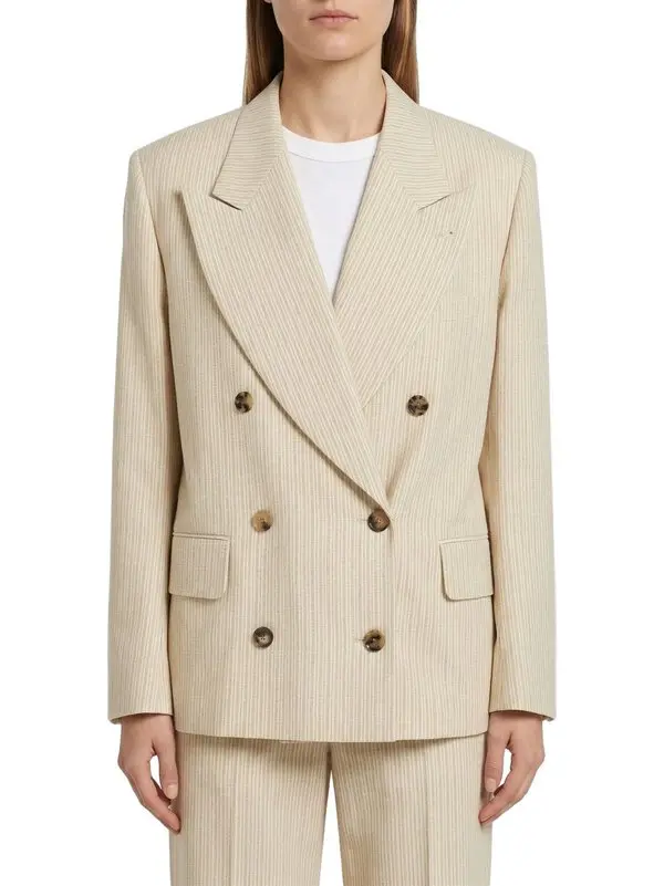 Dries Van Noten Double-breasted Jacket - Beige
