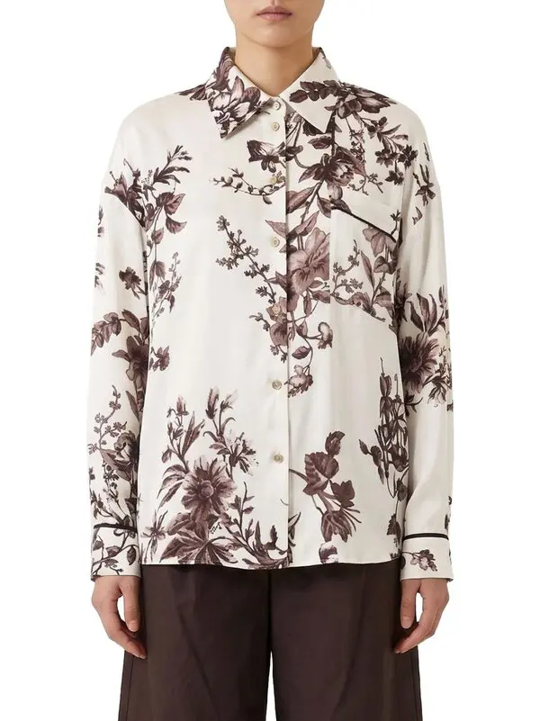 Liu Jo Viscose Shirt With Floral Print - Multicolor