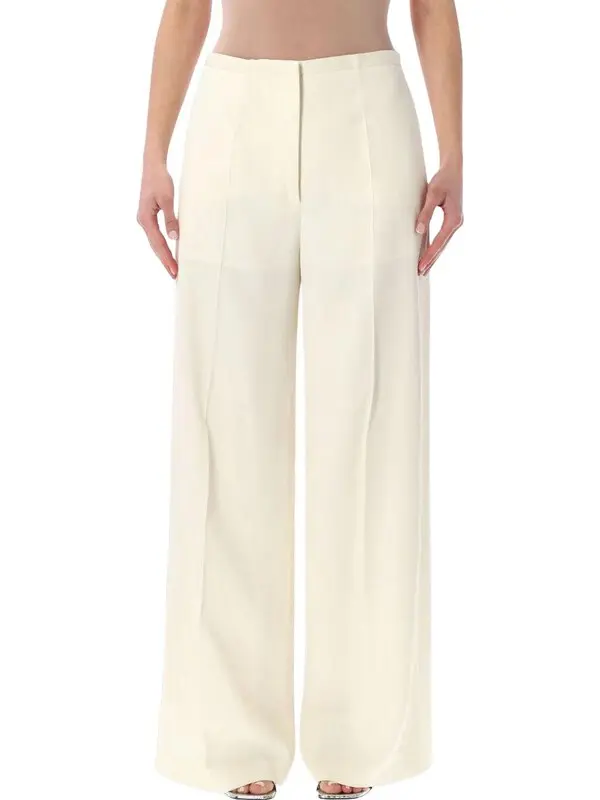 Alberta Ferretti Wide Leg Trousers - White