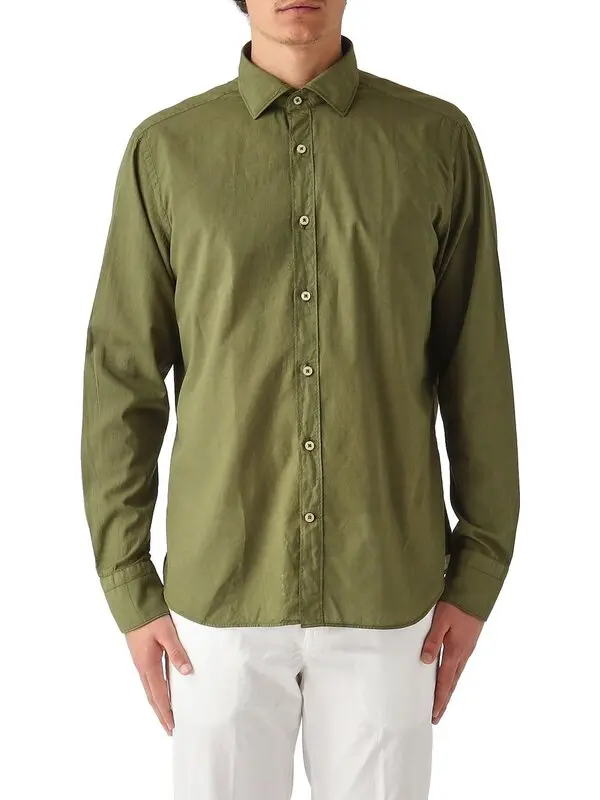 TINTORIA MATTEI 954 Cotton Shirt - Olive