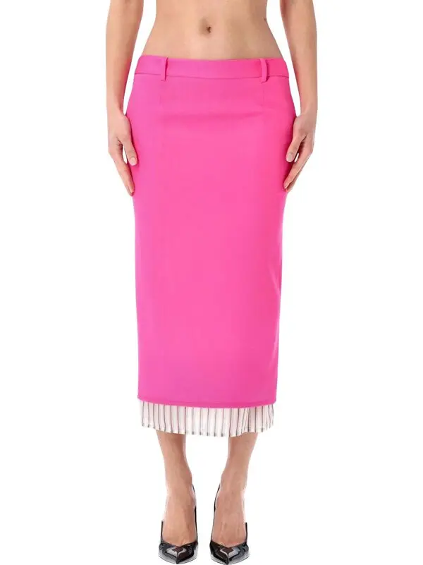 Attico Midi Skirt - Pink