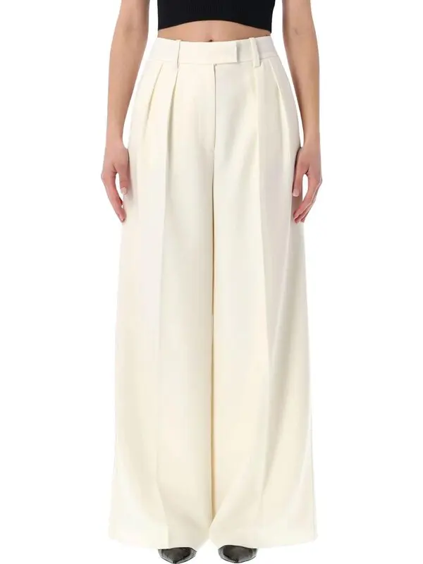 ANINE BING Wide Leg Trousers - Ecru