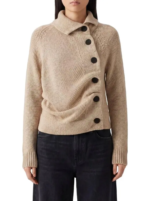 Khaite Knit Collared Shirt - Beige