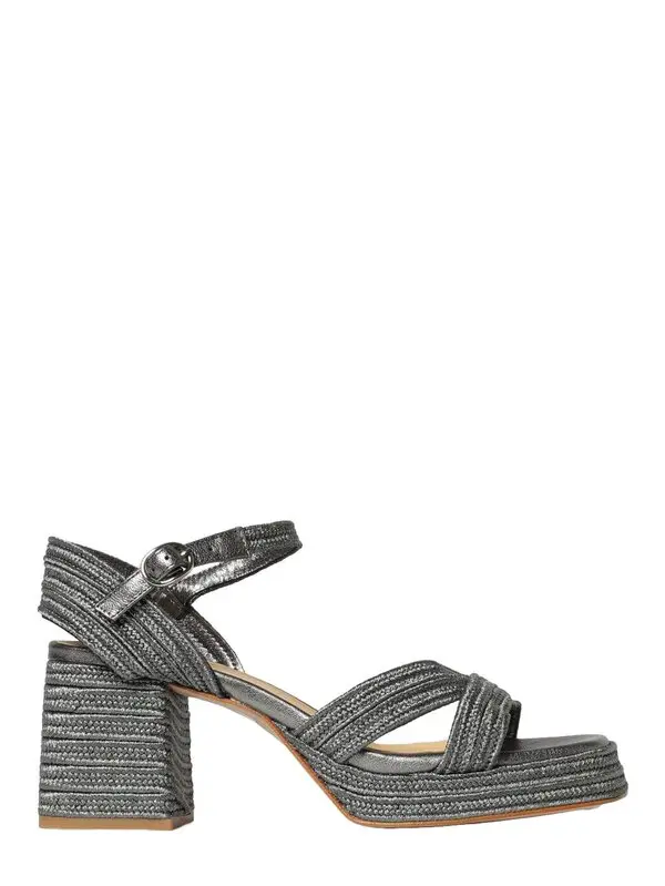 CastaÑer Platform Espadrille Sandals - Grey